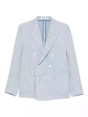 Tagliatore Double-breasted Herringbone Blazer