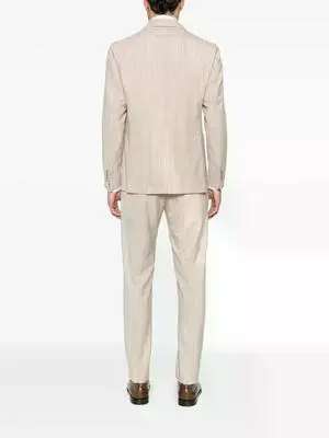Tagliatore Striped Suit - Neutrals
