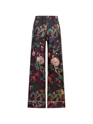 La DoubleJ Floral-pattern Trousers