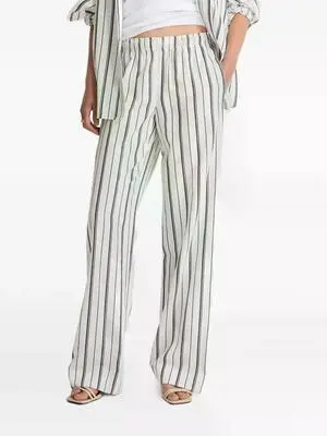 Vince Striped Trousers - White