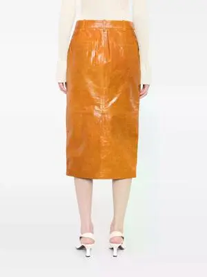 Co Collection Leather Pencil Skirt