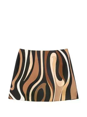 Emilio Pucci Marmo-print Mini Skirt