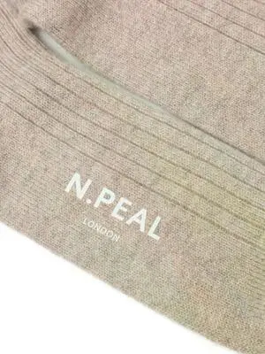 N.peal Ribbed Knit House Socks