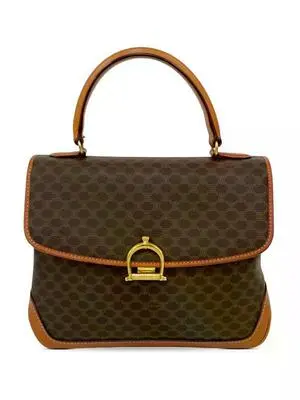 Celine 2010 Macadam Coated Canvas Handbag