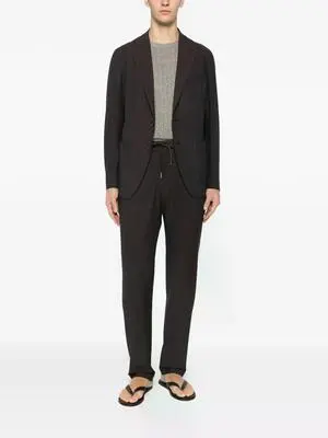 Tagliatore Textured Suit - Brown