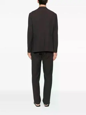 Tagliatore Textured Suit - Brown