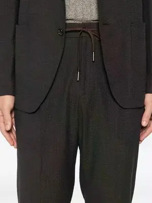 Tagliatore Textured Suit - Brown