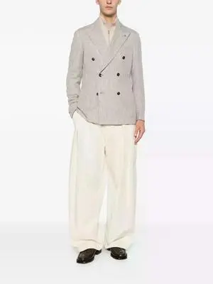 Tagliatore Double-breasted Herringbone Blazer
