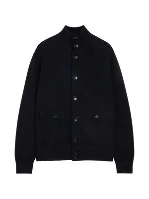 ALLUDE Button Patch Pocket Jacket