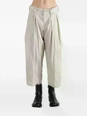 Y’s Pleated Textured Trousers