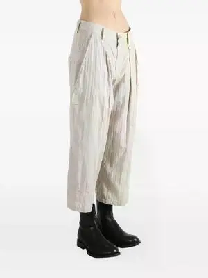 Y’s Pleated Textured Trousers