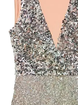 Rabanne Sequin Embellished V-neck Vest