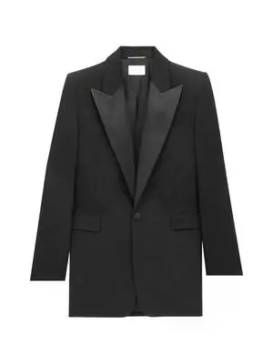 Saint Laurent Shawl-lapel Wool Jacket