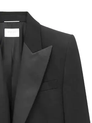Saint Laurent Shawl-lapel Wool Jacket