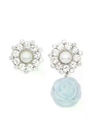 Magda Butrym Floral-shaped Earrings - Silver