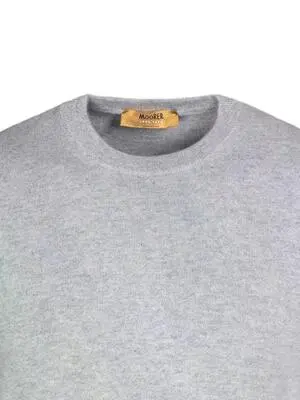 MOORER Orvieto Crew-neck Sweater - Grey