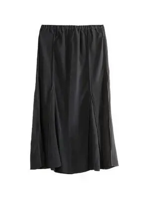 BASERANGE Elasticated-waist Midi Skirt