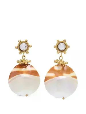 Ulla Johnson Crystal-embellished Drop Earrings - Gold