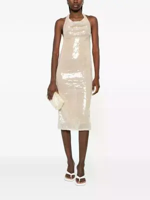 Oseree Halterneck Midi Dress