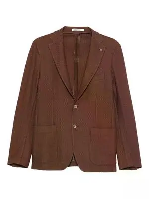 Tagliatore Textured Buttoned Blazer