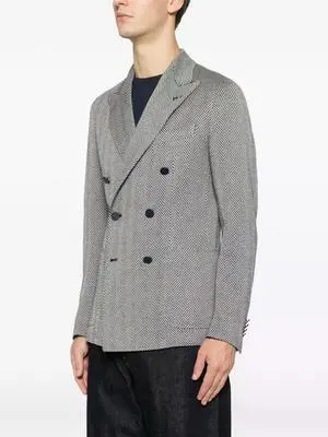 Tagliatore Herringbone Double-breasted Blazer