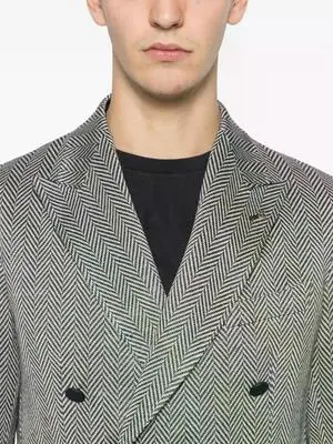 Tagliatore Herringbone Double-breasted Blazer