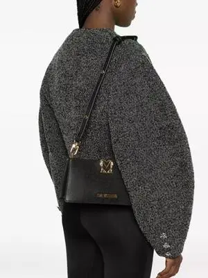 Moschino Logo-plaque Shoulder Bag - Black
