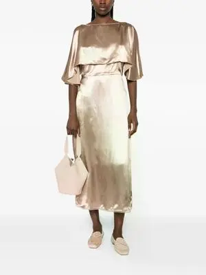 Fabiana Filippi Overlay Midi Dress