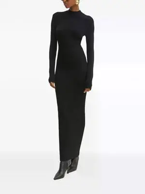 LA MANIA Fallon High-neck Long Dress