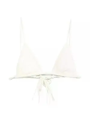 JIL SANDER Tangle Triangle Bikini - White