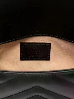 Gucci Chevron-quilted Crossbody Bag With Gg Logo - Black