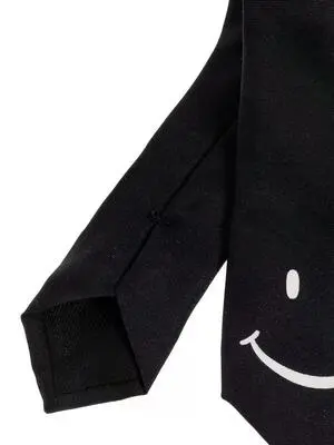 Moschino Smiley-motif Silk Tie