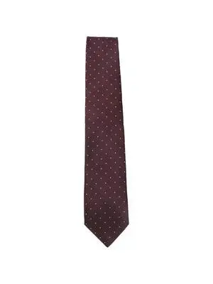 TOM FORD Polka Dot Neck Tie - Red