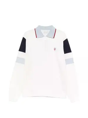 Drole De Monsieur Zip-up Polo Shirt - White