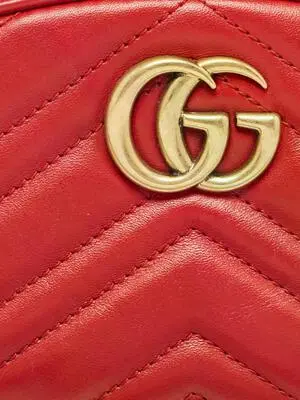 Gucci Mini Gg Marmont Belt Bag - Red