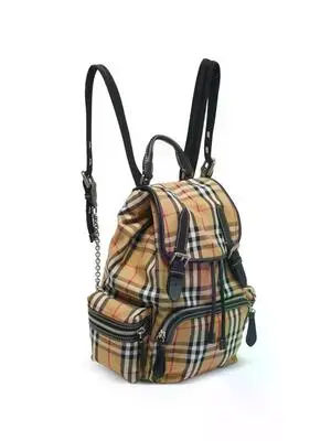 Burberry Check Leather Rucksack