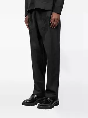 BAZISZT Floral-embroidered Trousers