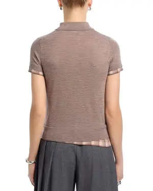 Acne Studios Layered Wool Knit Top
