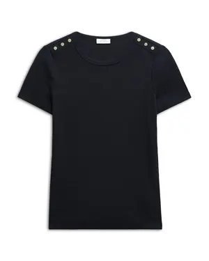 HOBBS LONDON Eva Ribbed Tee