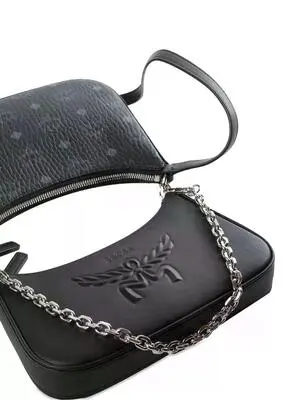 Mcm Small Aren Shoulder Bag With Chain Detail