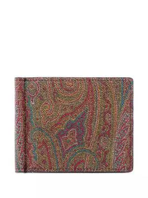 Etro Paisley-print Wallet - Brown