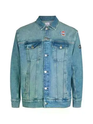 AN-Y1 Star-panelled Stretch-denim Jacket