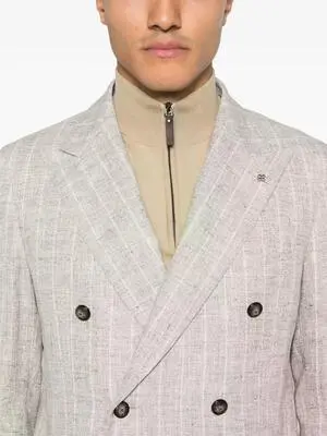 Tagliatore Double-breasted Striped Blazer