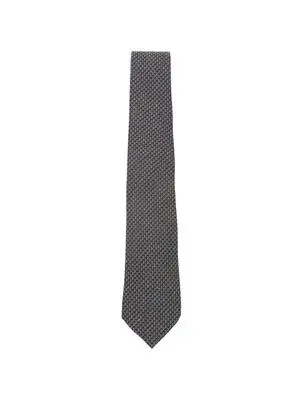 Canali Patterned Tie - Blue