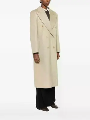 THE ROW Hariet Double-breasted Coat - Neutrals