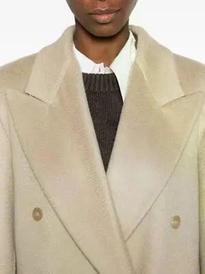 THE ROW Hariet Double-breasted Coat - Neutrals