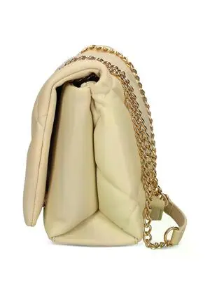 Moschino Diamond-quilted Shoulder Bag - Neutrals
