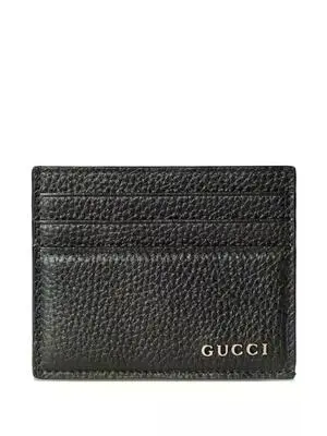 Gucci Logo Leather Cardholder - Black