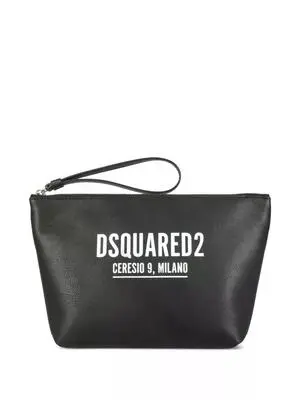 Dsquared2 Logo Zip Clutch