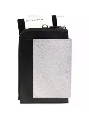 Balenciaga Passport-motif Leather Phone Holder